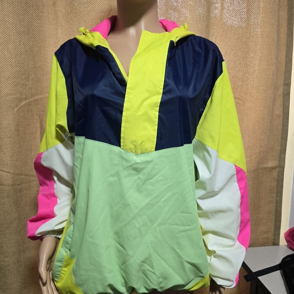 Bleecker & Mercer | Jackets & Coats | Colorful Windbreaker Jacket ...